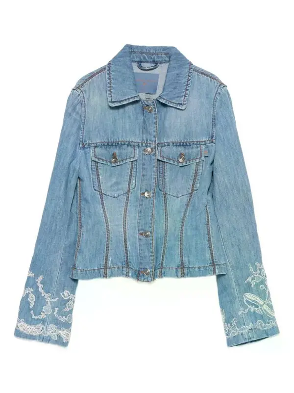 Ermanno Scervino Embroidered Denim Jacket
