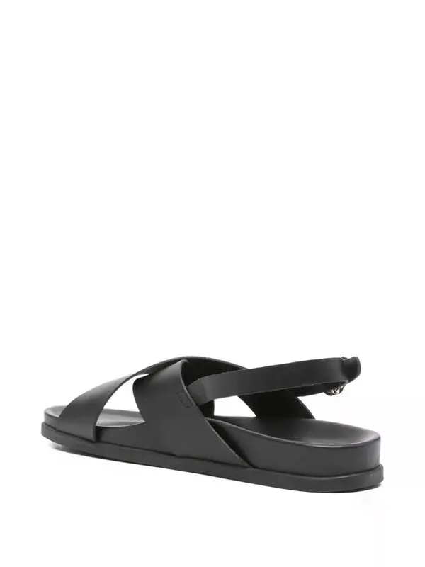 ANCIENT GREEK SANDALS Ikesia Criss-cross Sandals - Black