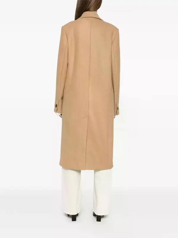 TOTEME Single-breasted Wool Coat - Brown
