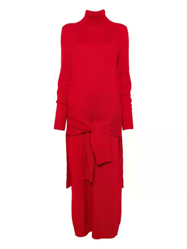 TOTEME Knitted Turtleneck Maxi Dress
