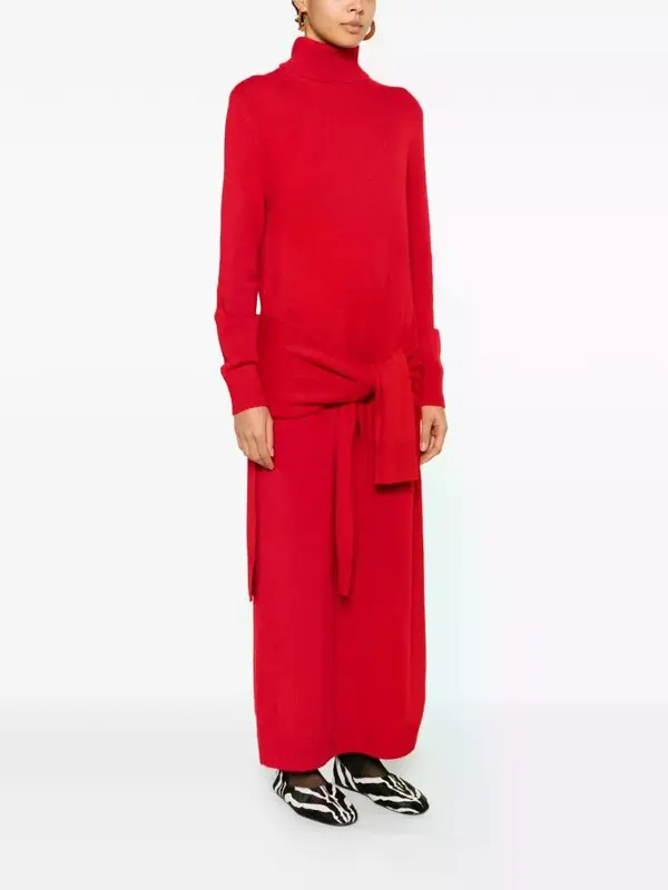 TOTEME Knitted Turtleneck Maxi Dress