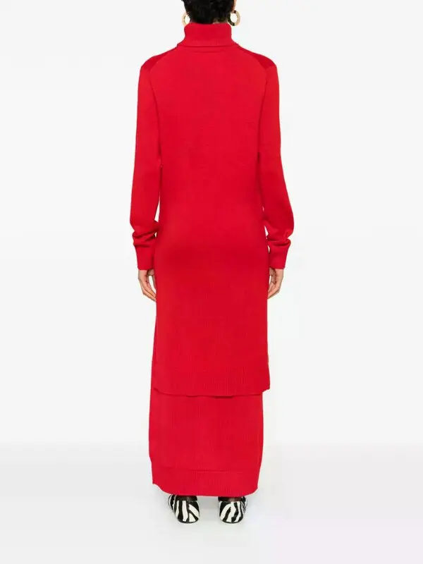 TOTEME Knitted Turtleneck Maxi Dress