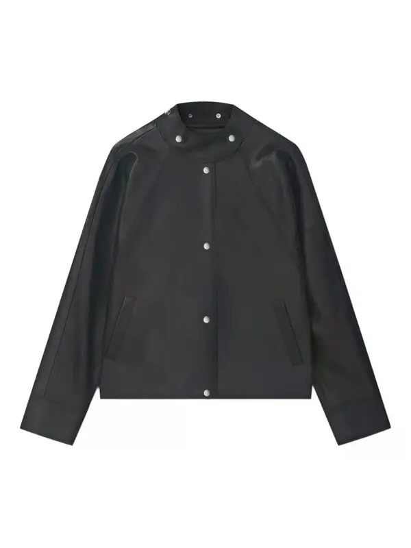 AERON Salem Snap-collar Leather Jacket