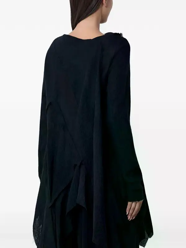 LIMI FEU Draped Long-sleeve Top
