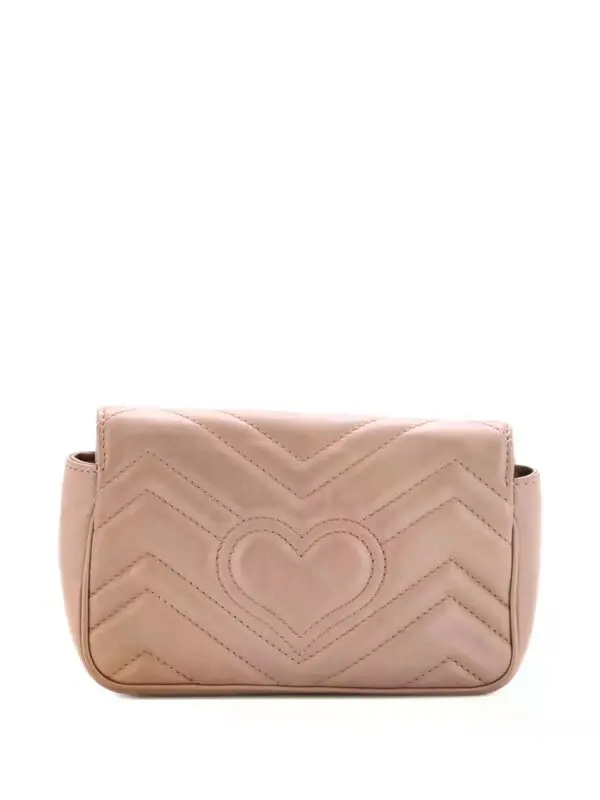 Gucci Gg Marmont Flap Mini Crossbody Bag - Neutrals