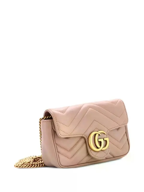 Gucci Gg Marmont Flap Mini Crossbody Bag - Neutrals