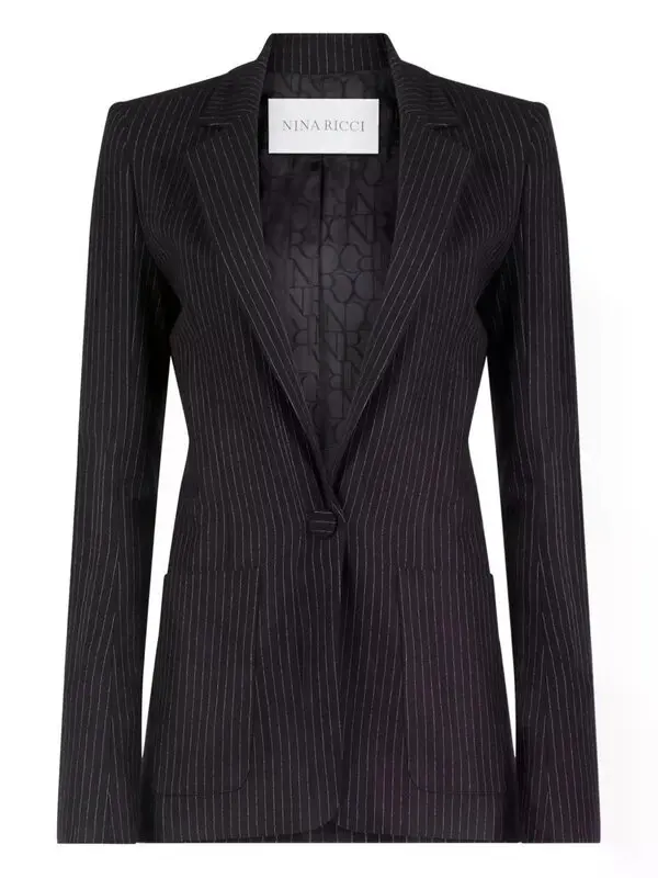 Nina Ricci Pinstriped Wool Blazer