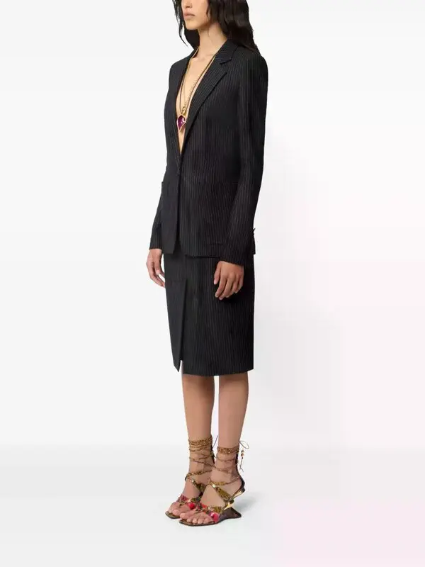 Nina Ricci Pinstriped Wool Blazer
