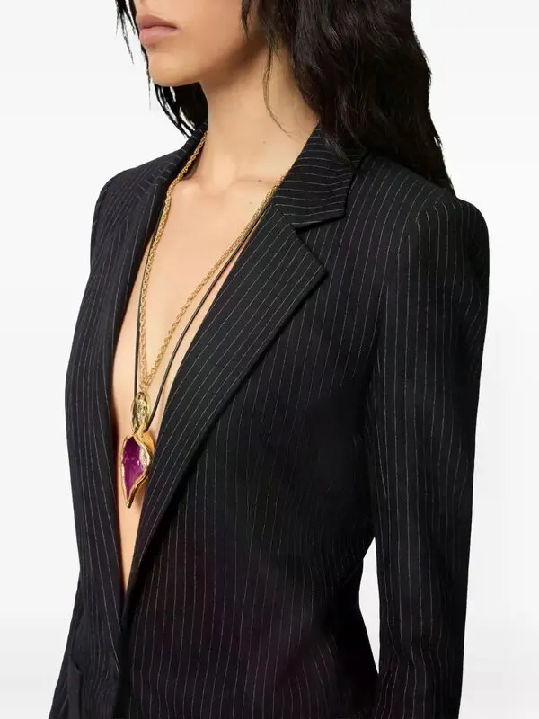 Nina Ricci Pinstriped Wool Blazer