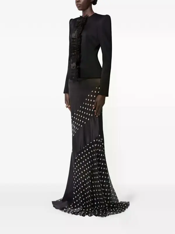 Nina Ricci Crepe Pleated Jacket