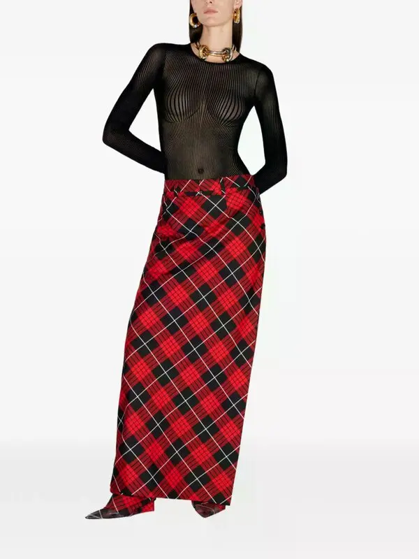 JEAN PAUL GAULTIER Check-pattern Layered Trousers