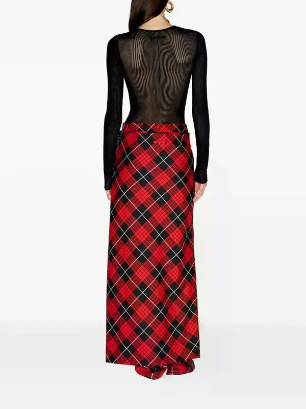 JEAN PAUL GAULTIER Check-pattern Layered Trousers