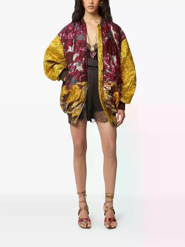 Nina Ricci Jacquard Patchwork Bomber