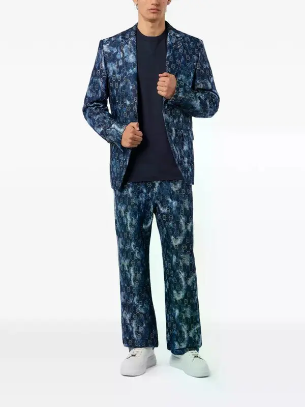 Philipp Plein Jacquard-monogram Blazer