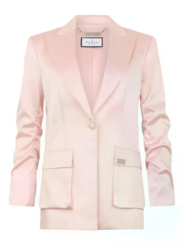 Philipp Plein Satin Flap-pockets Blazer