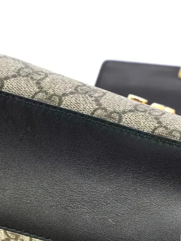 Gucci Padlock Gg Coated Canvas And Leather Mini Backpack