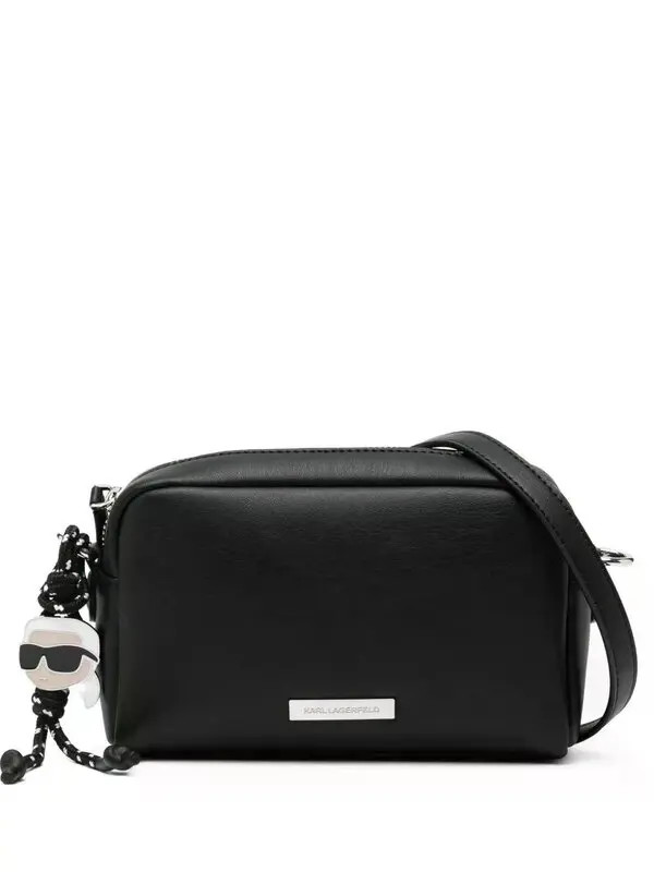 Karl Lagerfeld Ikon Smooth Slim Camera Bag - Black