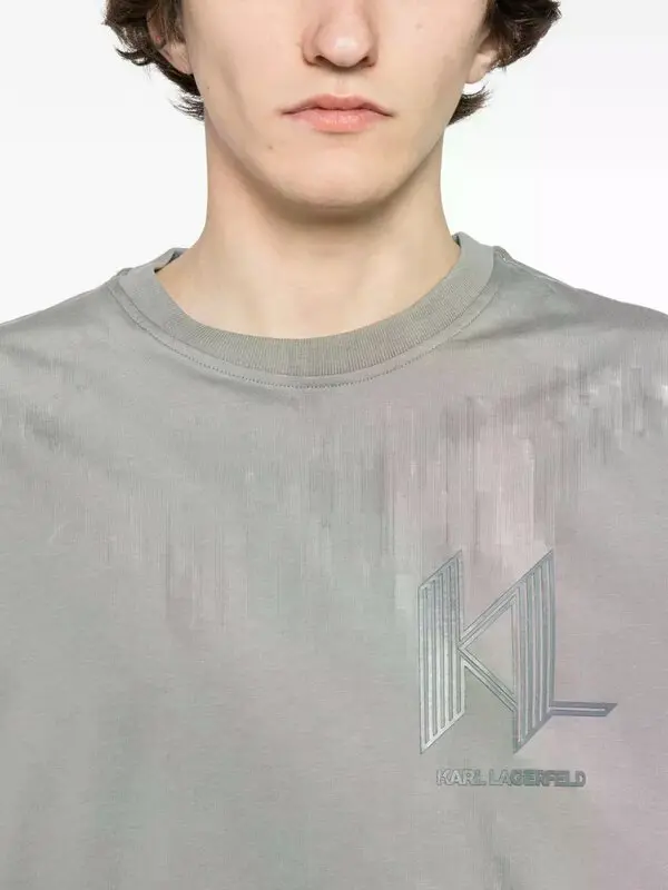 Karl Lagerfeld Artwork K T-shirt - Grey
