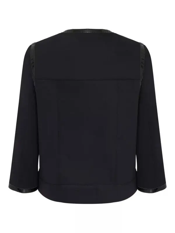 GLORIA COELHO Cropped Panelled Top