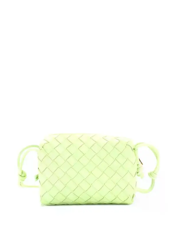 Bottega Veneta Loop Intrecciato Nappa Mini Crossbody Bag - Green