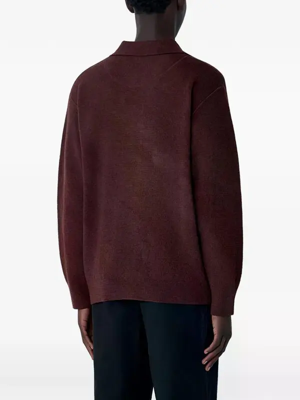 MARGARET HOWELL Buttoned Knitted Polo Shirt