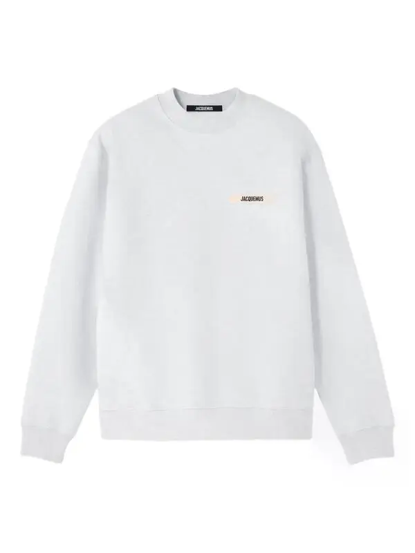 Jacquemus Crew-neck Logo-patch Sweatshirt