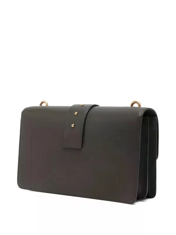 Pinko Medium Love Bag One Leather Shoulder Bag - Brown