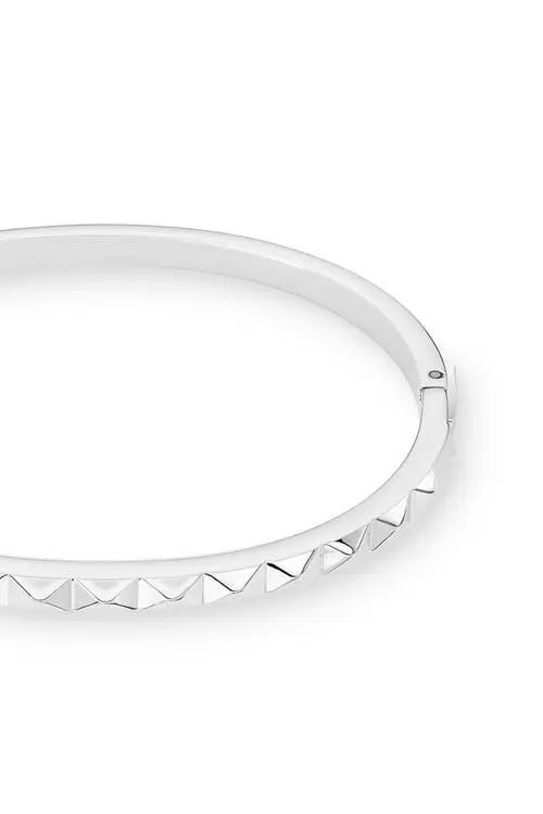 COEUR DE LION Spikes Bangle - Silver