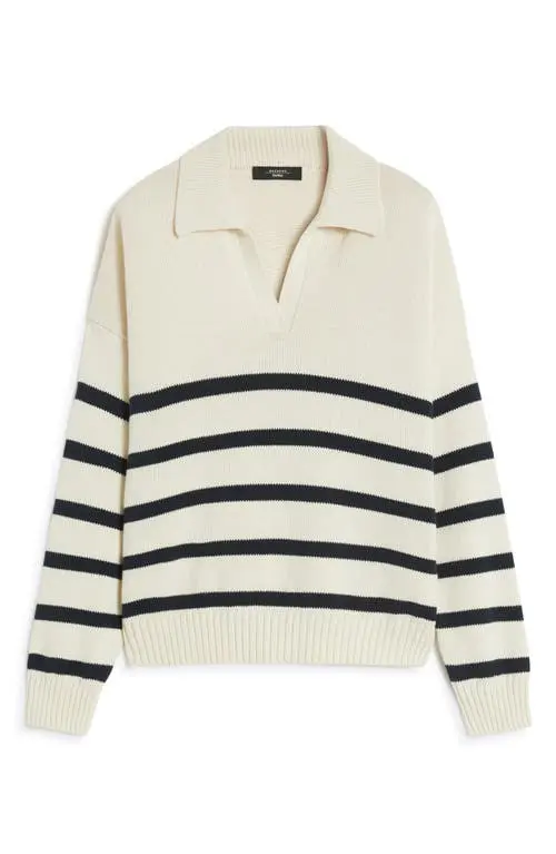 Max Mara Panfilo Striped Polo Sweater