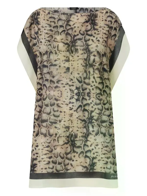 Pinko Kaftan With Snake Print - Neutrals