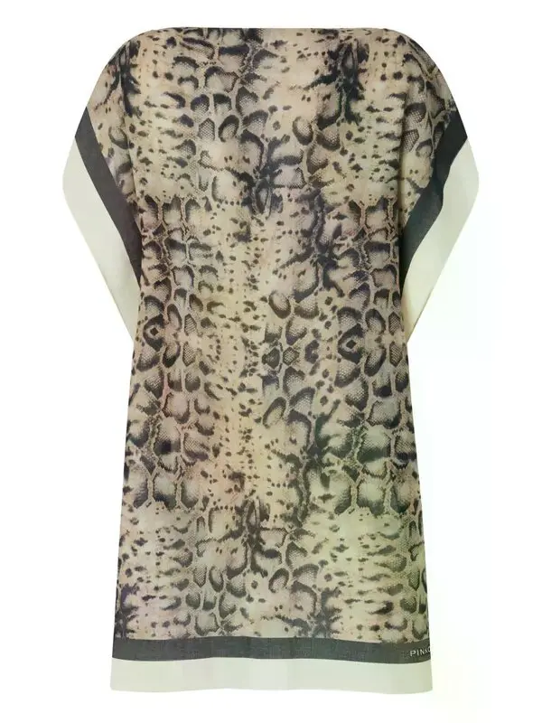 Pinko Kaftan With Snake Print - Neutrals