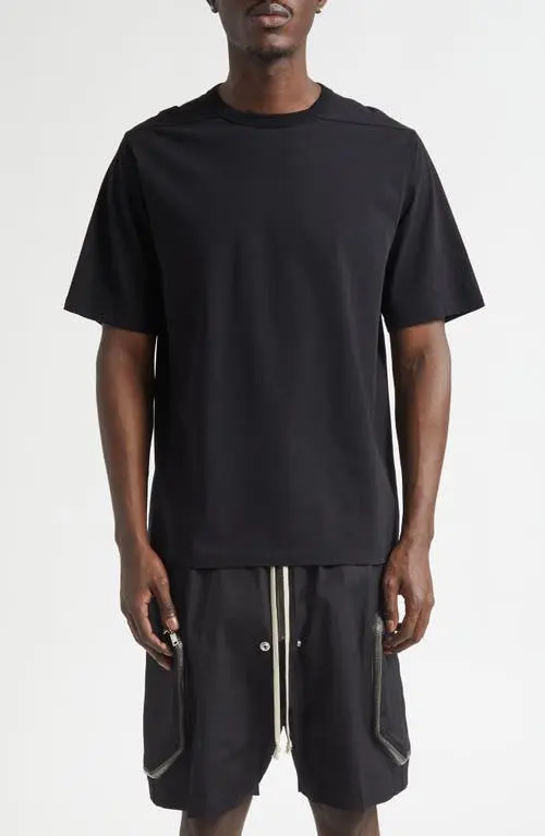 Rick Owens Brad Cotton T-shirt - Black