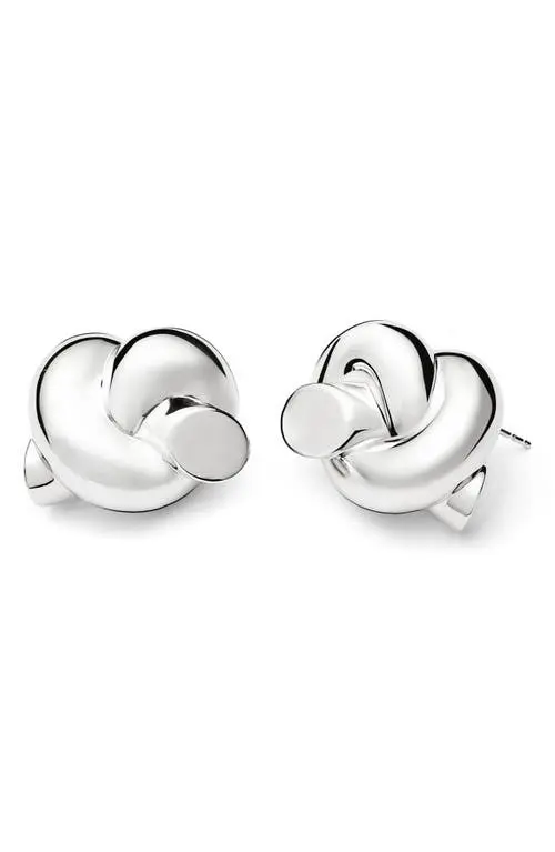 MISSOMA Knot Stud Earrings - Silver