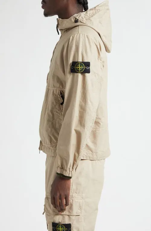 Stone Island Hooded Water Repellent Jacket - Desert
