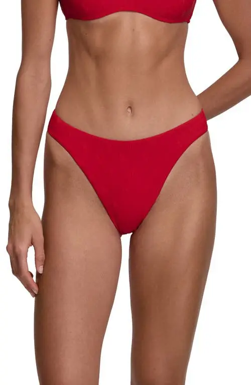Polo Ralph Lauren High-leg Scoop Bikini Bottom - Cruise Red