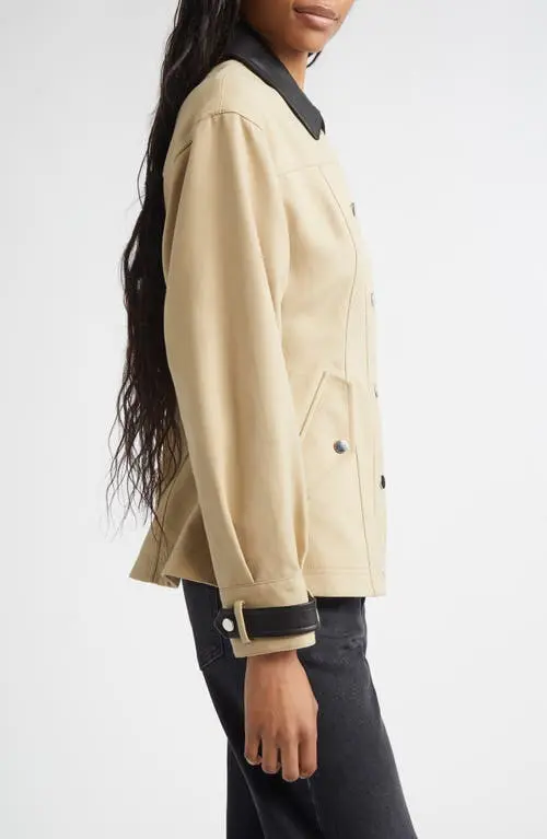Veronica Beard Talla Water Repellent Cotton Jacket - Sand