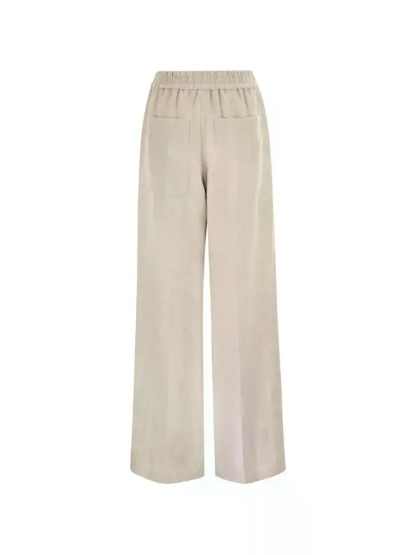Brunello Cucinelli Elasticated-waistband Trousers - Neutrals