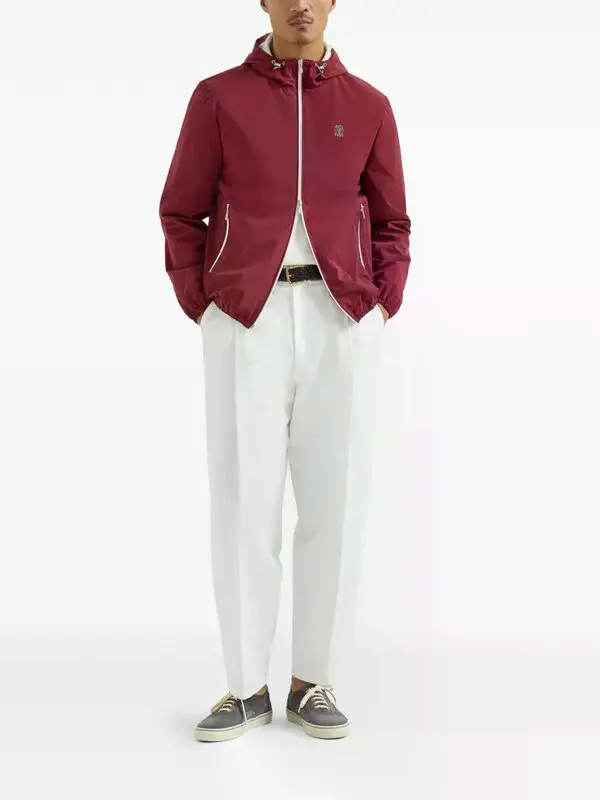 Brunello Cucinelli Hooded Jacket - Red