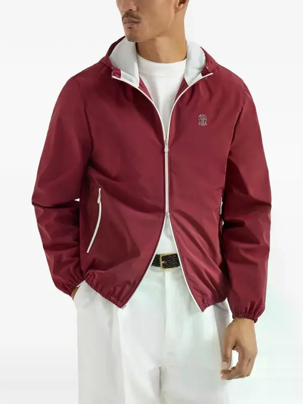Brunello Cucinelli Hooded Jacket - Red