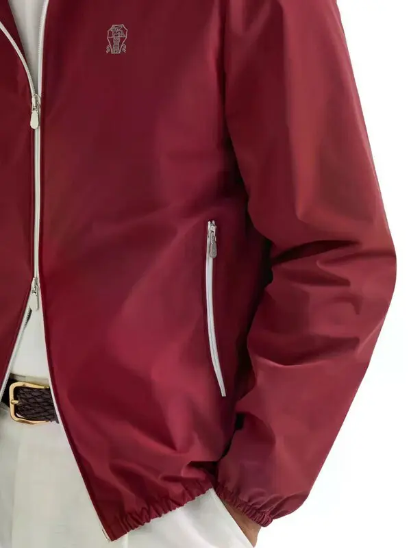 Brunello Cucinelli Hooded Jacket - Red