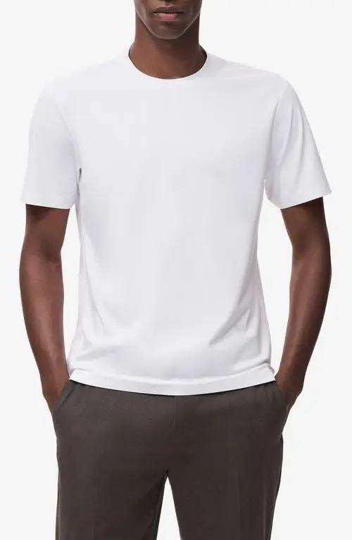 Mango Coolmax® Slim Fit T-shirt - White