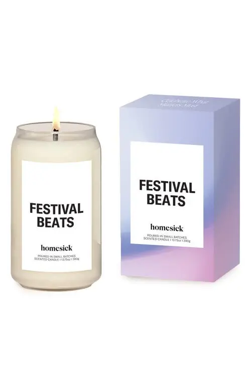 HOMESICK Festival Beats Candle - Natural