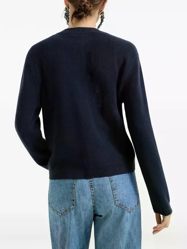 Brunello Cucinelli Ribbed Front-pocket Cardigan - Blue