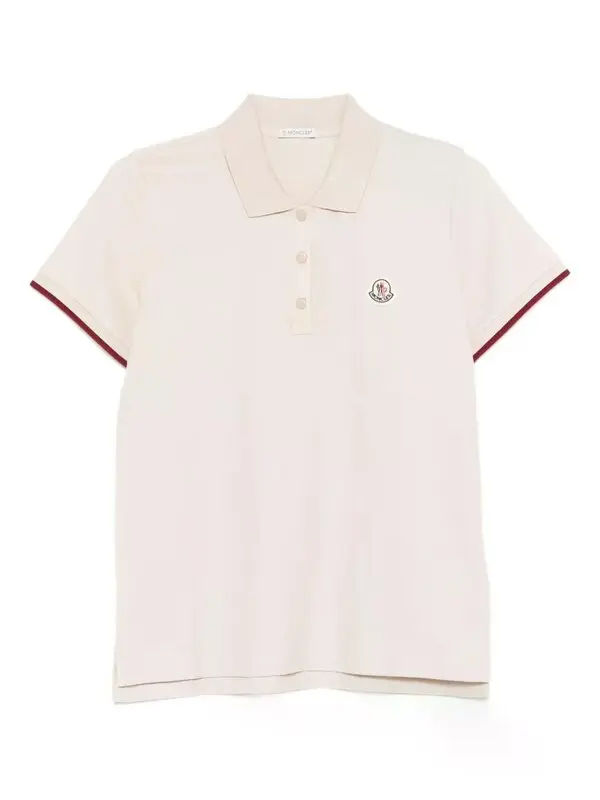 Moncler Short-sleeve Polo Shirt - Neutrals