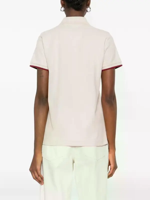 Moncler Short-sleeve Polo Shirt - Neutrals