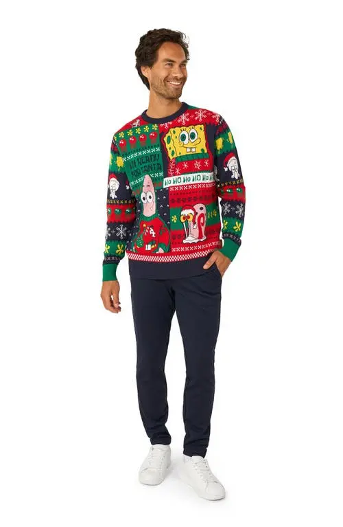 Opposuits Spongebob Christmas Crewneck Sweater