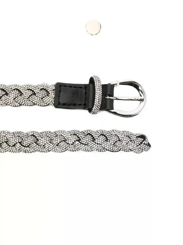 DEHANCHE Priscilla Rhinestone Braided Belt
