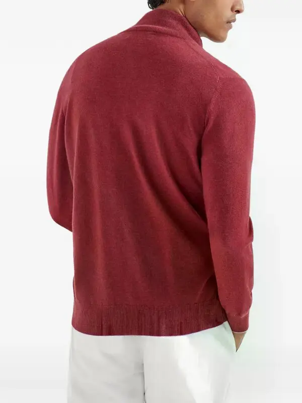 Brunello Cucinelli Cashmere Turtleneck Cardigan