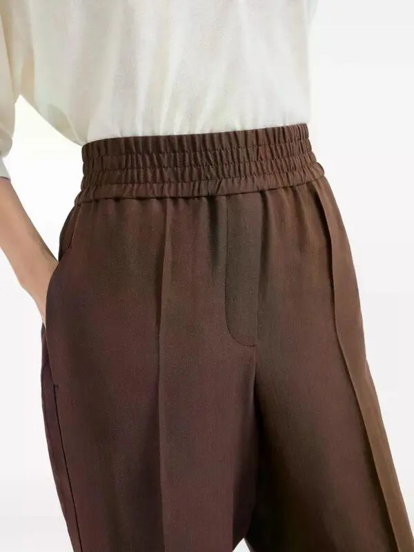 Brunello Cucinelli Fluid Baggy Trousers - Brown