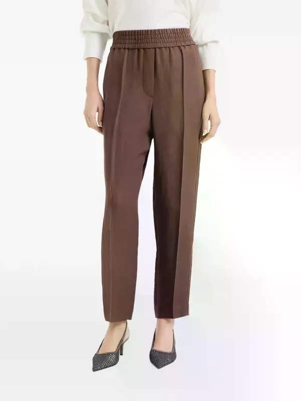 Brunello Cucinelli Fluid Baggy Trousers - Brown